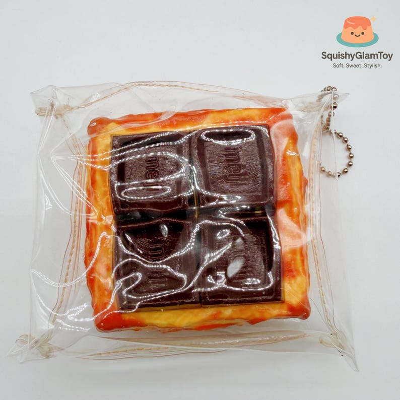 Chocolate Bar Puff Pastry Squishy – Soft & Slow Rise Stress Toy - Etsy