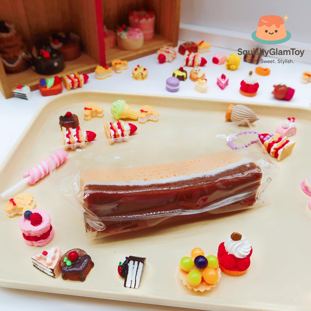 Orange Mille-feuille Squishy | Handmade Kawaii Stress Relief Toy - Etsy