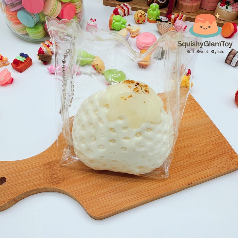 Jumbo Strawberry Cream Puff Squishy | Slow Rising Kawaii Food Squishy ...