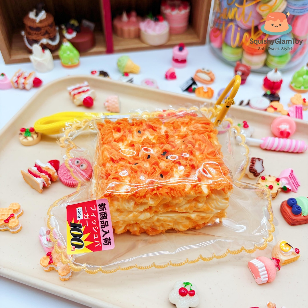 Cream Mille-feuille Squishy | Soft & Slow Rising Puff Pastry Stress ...
