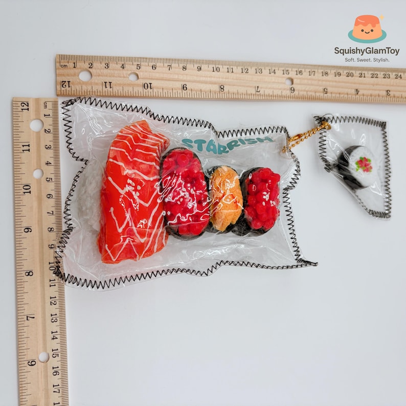 Sushi 4-piece Stress Relief Squishy Set | Soft & Slow Rising Bakery ...