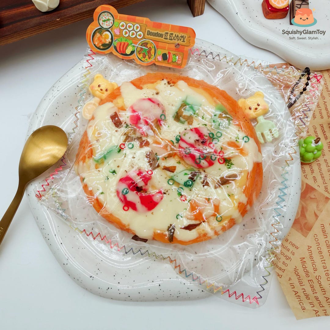 Seafood Cheese Pizza Squishy Super Soft & Slow Rising – Realistic ...