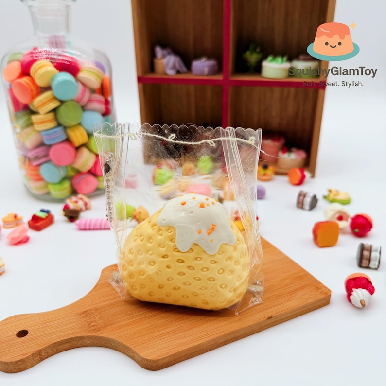 Jumbo Strawberry Cream Puff Squishy | Slow Rising Kawaii Food Squishy ...