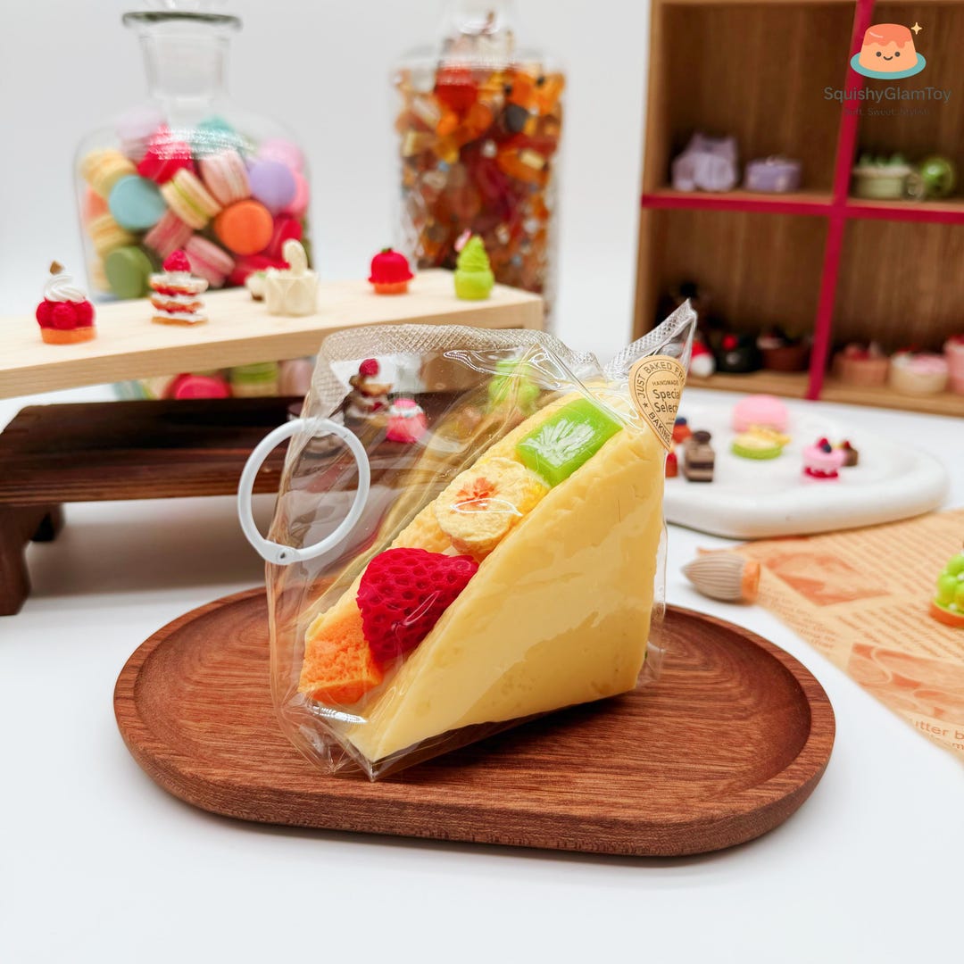 Fruit Sandwich Squishy – Realistic Bakery Dessert Toy, Stress Relief - Etsy