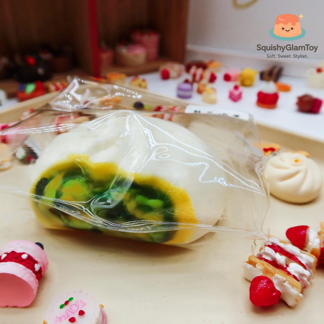 Chive & Egg Bao Squishy | Slow Rising Stress Relief Toy - Etsy