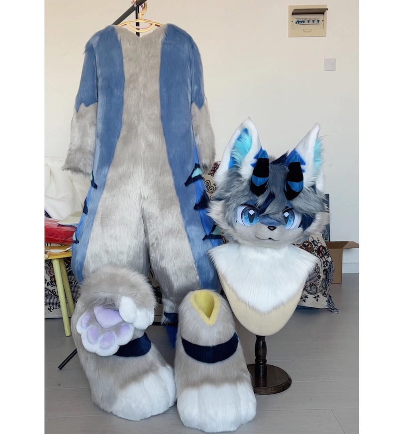 Custom Kemono Fursuit Commission, Fursona Head & Full Suit, Toony ...