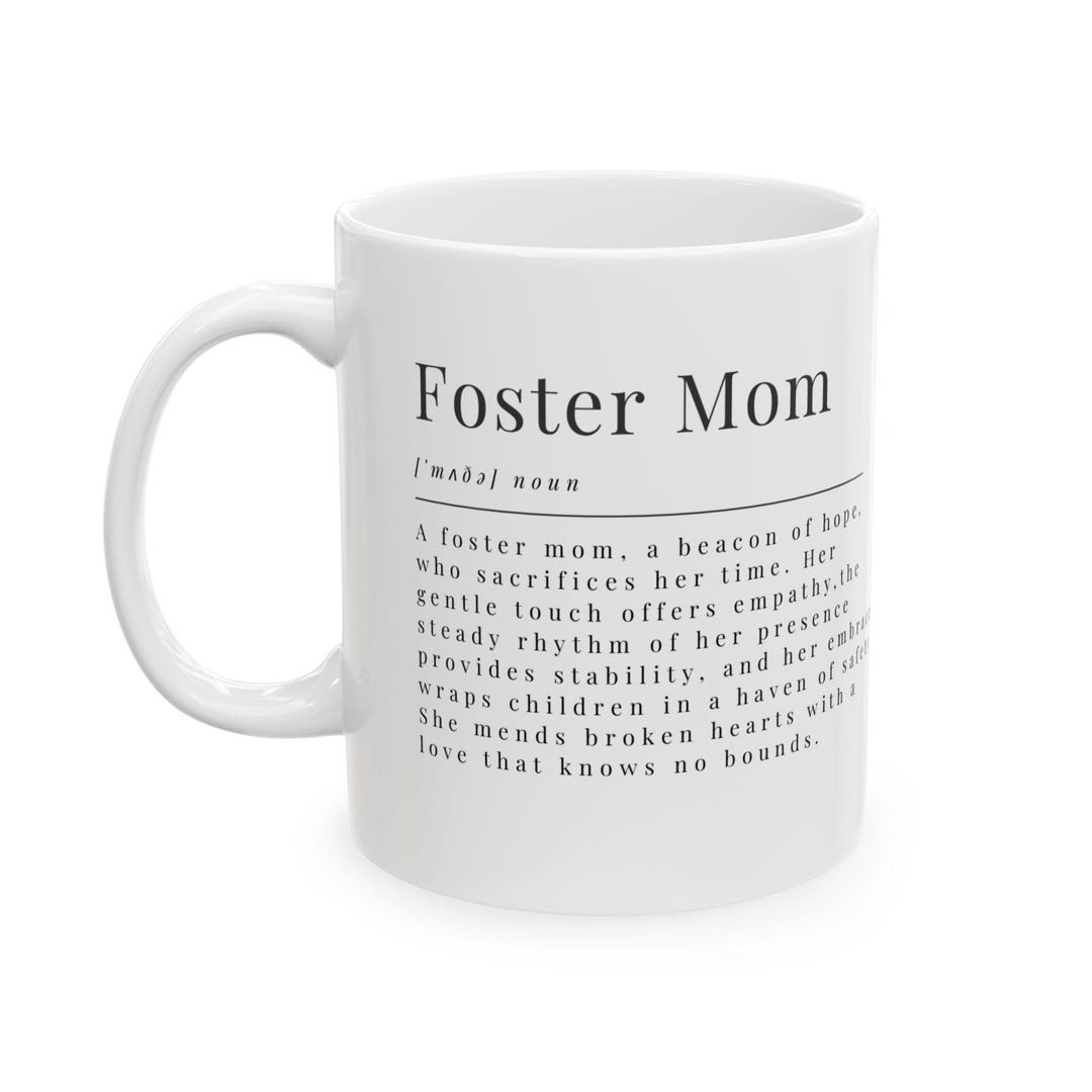 Foster Mom Definition Mug - Inspirational Ceramic Coffee Cup - Etsy