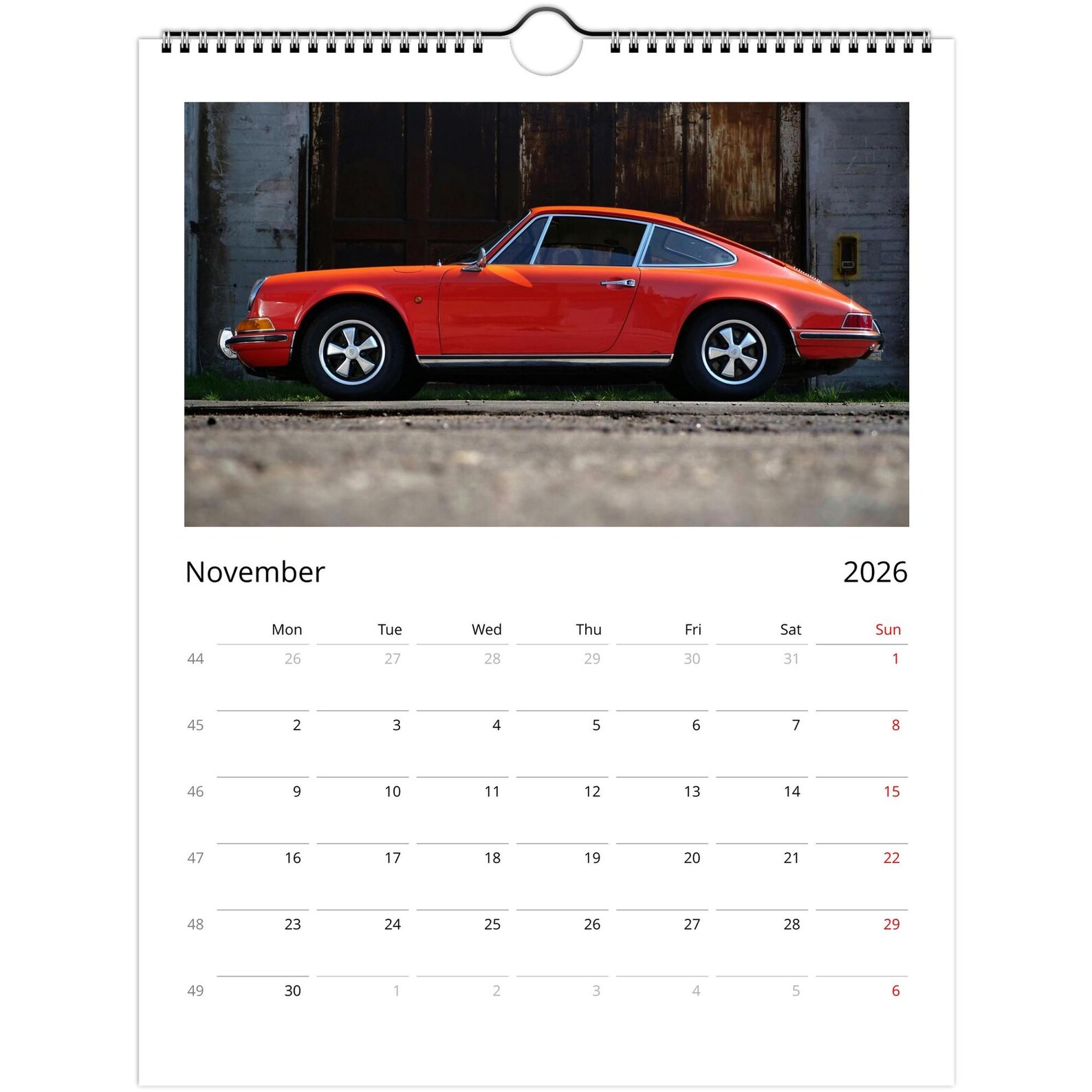 Old School Car Calendar 2026 – Vintage Muscle Cars, Classic Car Lovers ...
