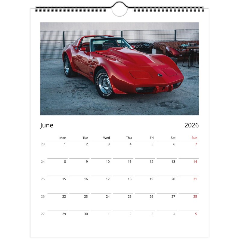 Old School Car Calendar 2026 – Vintage Muscle Cars, Classic Car Lovers ...