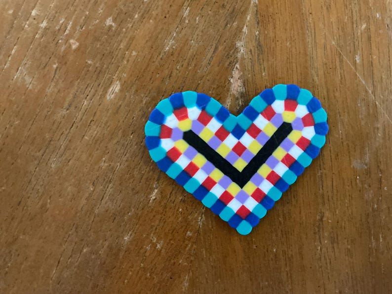 Perler Bead Heart - Etsy