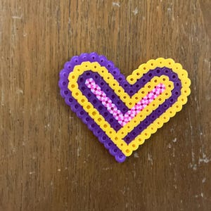 Perler Bead Heart - Etsy