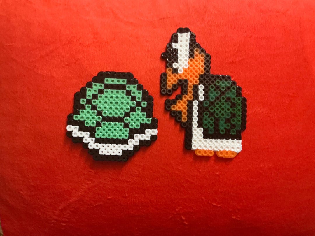Koopa Troopa and Shell Perler - Etsy