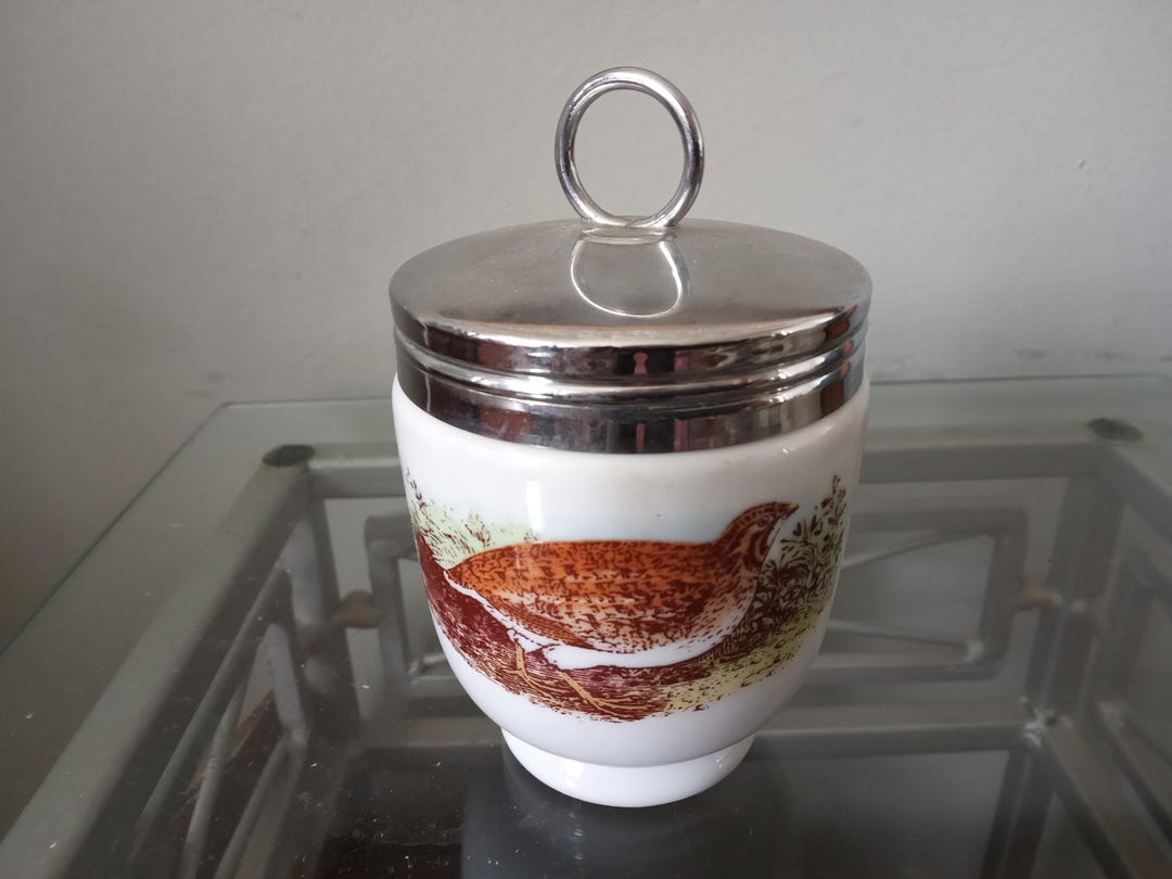 Royal Worcester Porcelain Egg Coddler, Rabbit and Quail - Etsy