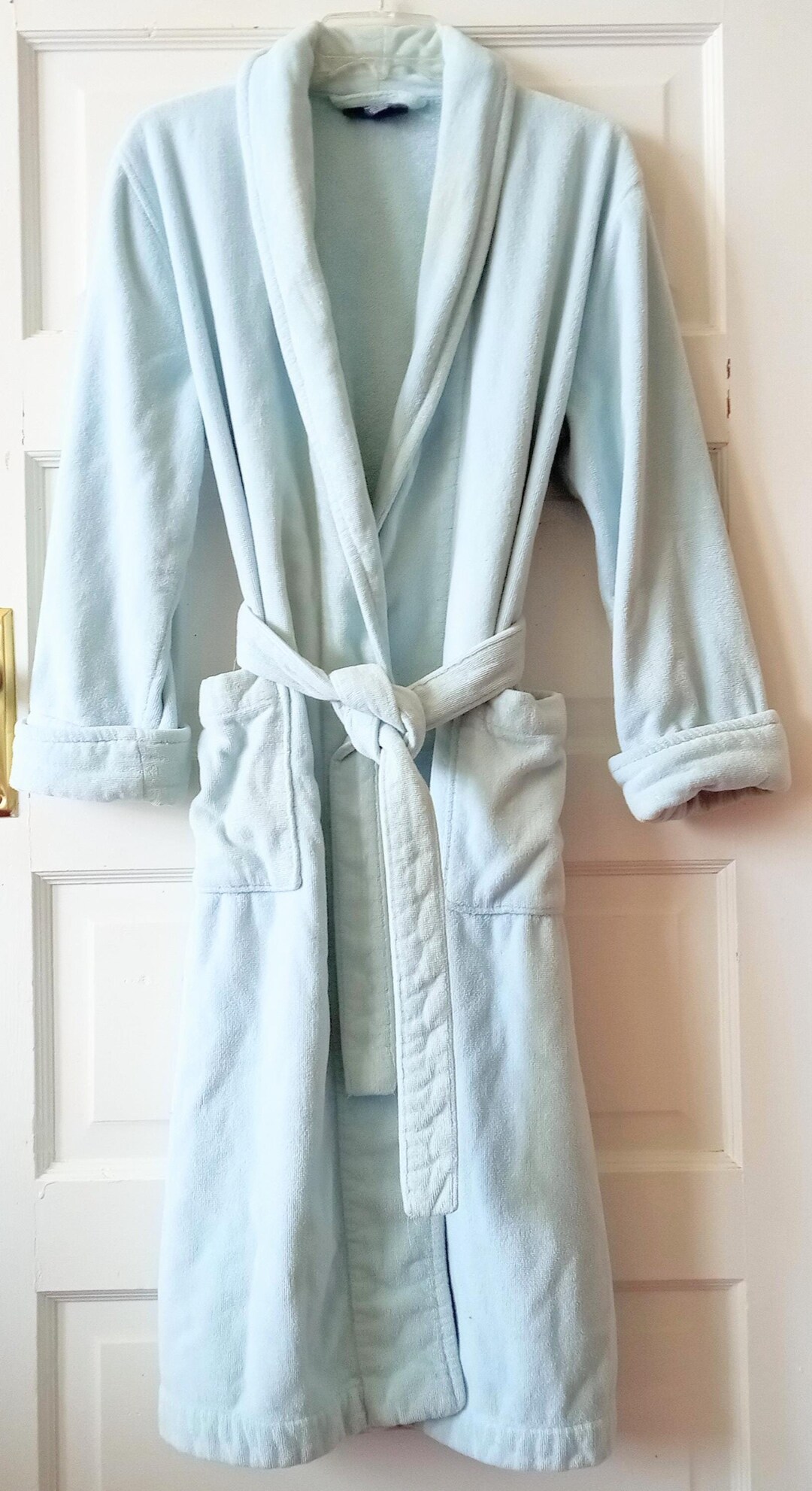Charter Club Light Blue Terry Cloth Robe, M - L - Etsy