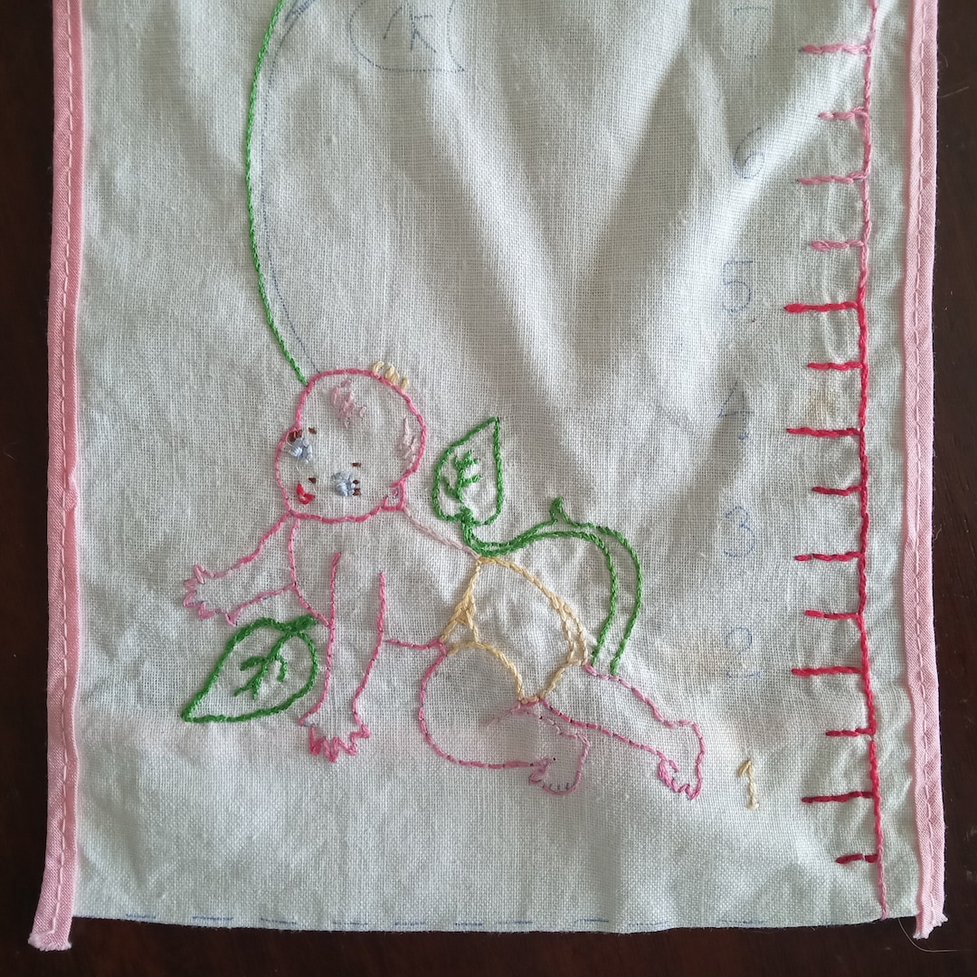Child's Growth Chart Stamped for Embroidery - Etsy
