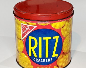 Nabisco® Premium® Saltine Cracker Tin ©1969 Vintage Metal Cracker ...