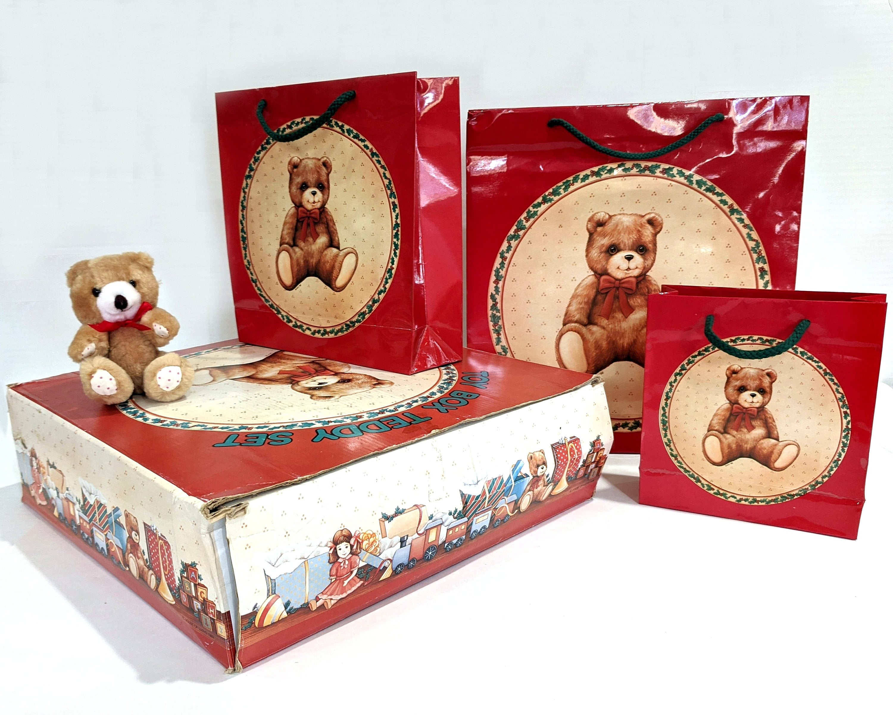 Tin Teddy Bear Set toy Box Teddy Set Canister Tins - Etsy