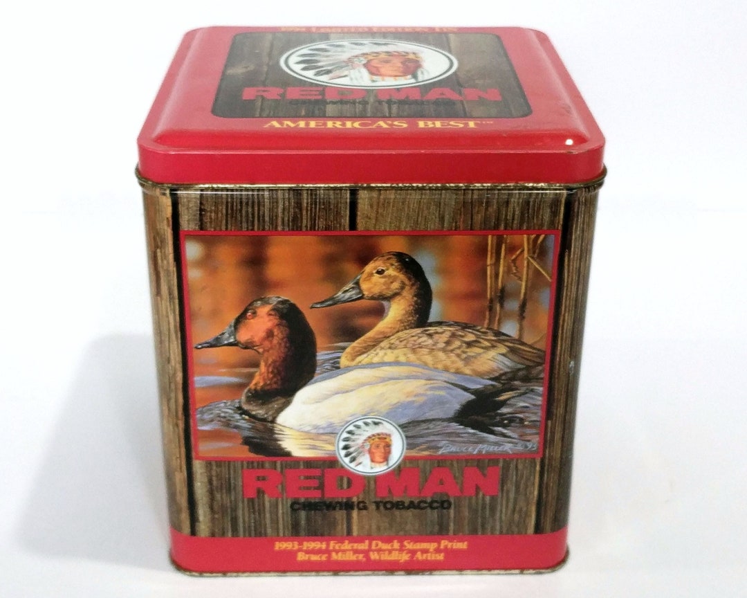 Tin RED MAN Chewing Tobacco 1994 Limited Edition "the Canvasback ...