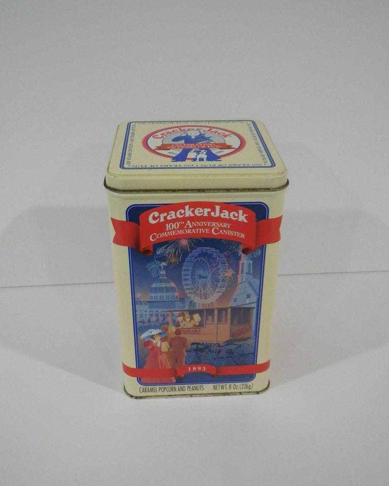 Tin Cracker Jack® Tin 100th Anniversary Commemorative Canister - Etsy