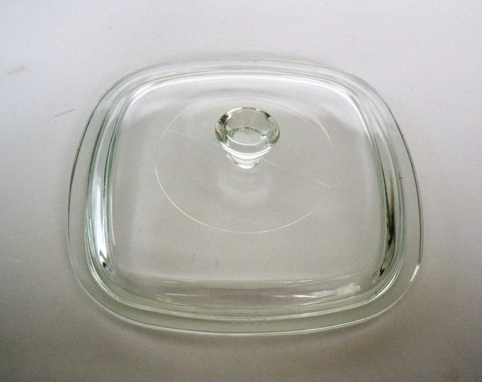Corningware Glass Lid P-7-C Lid Square Small Knob - Etsy