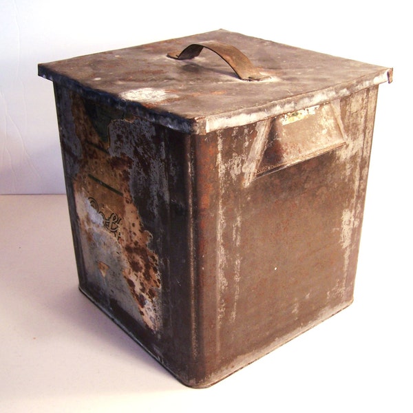 Large Tin Box - Etsy