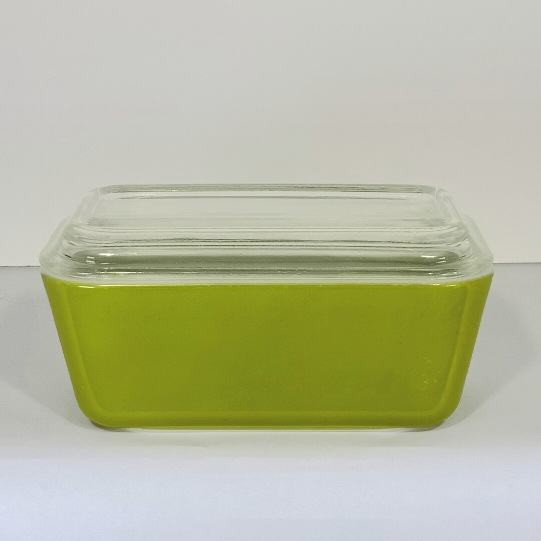 PYREX™® verde Green Medium Refrigerator Dish 0502-B Glass Lid 502-C ...