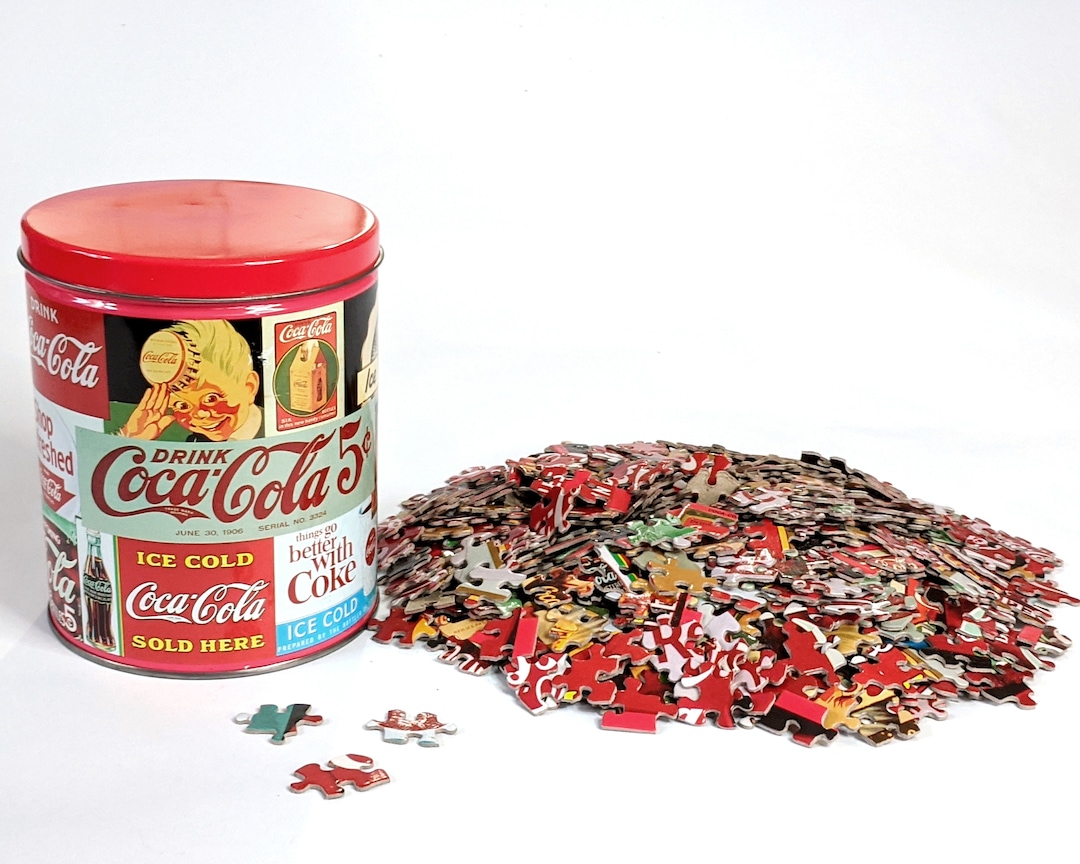 Coca-cola® Puzzle 700 Piece Jigsaw Puzzle Coke Tin Vintage Ad Images ...