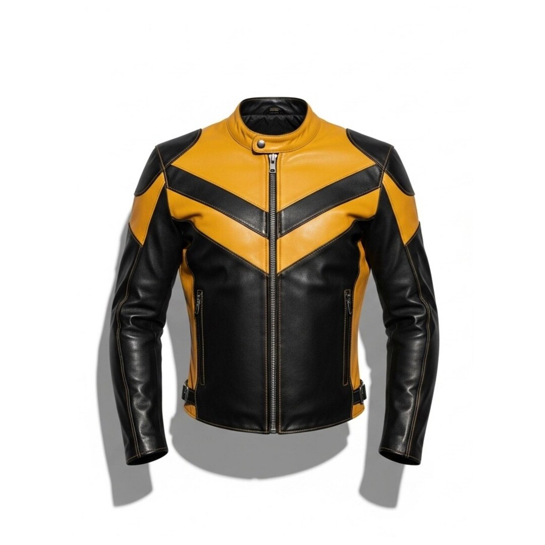 Mens Wolverine Inspired Leather Jacket – X-men Cosplay Biker Jacket ...