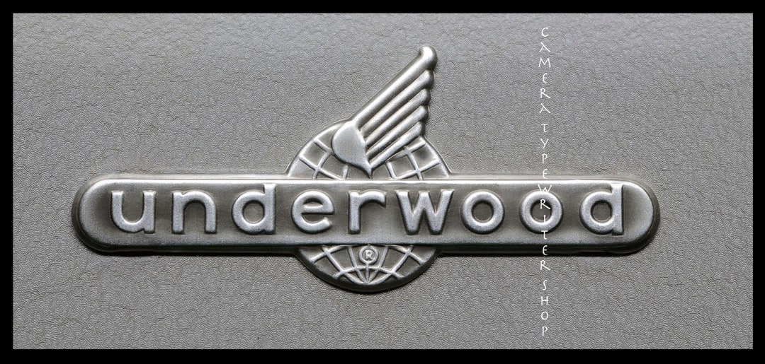 Underwood Typewriter Wing Vintage Logo Photograph Poster, 1950's, Mid ...