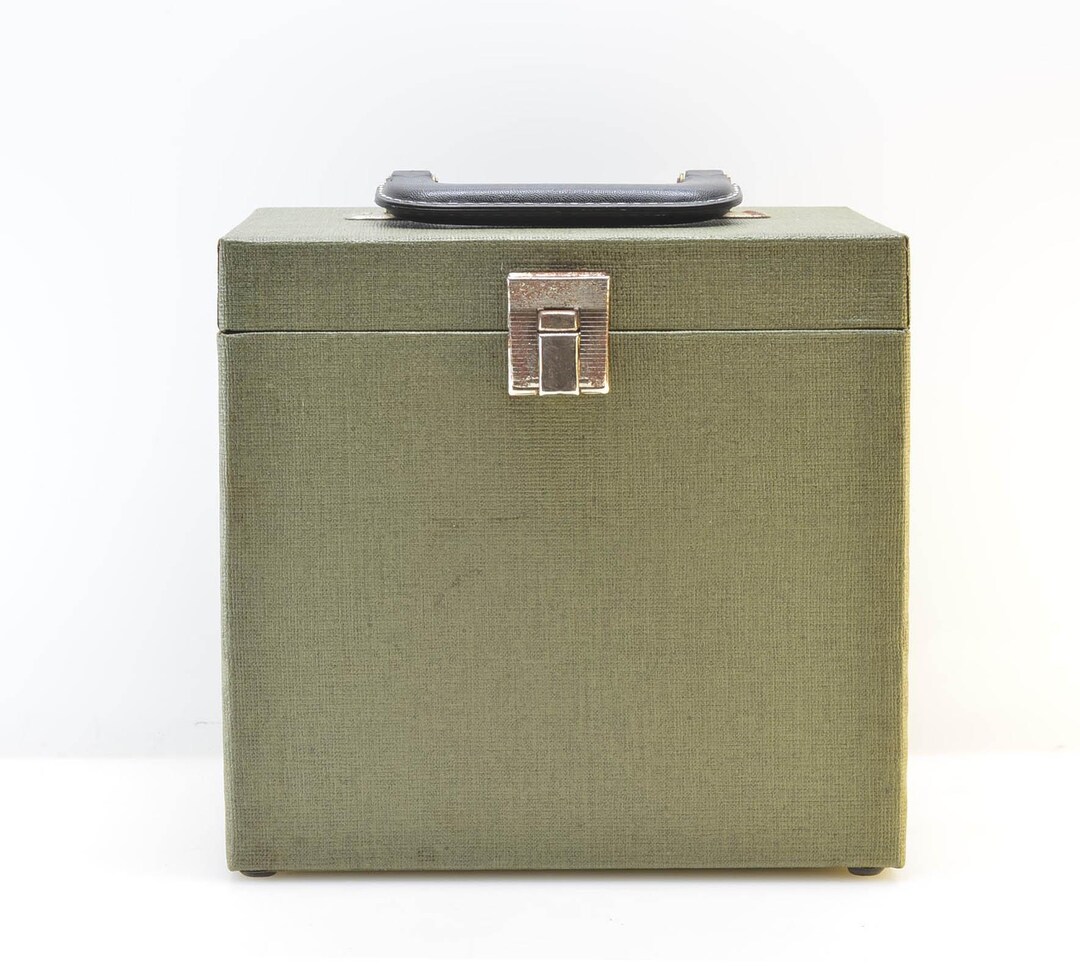 Vintage 1950's-60's Wood Film Storage Box With Latch and Carry Handle ...