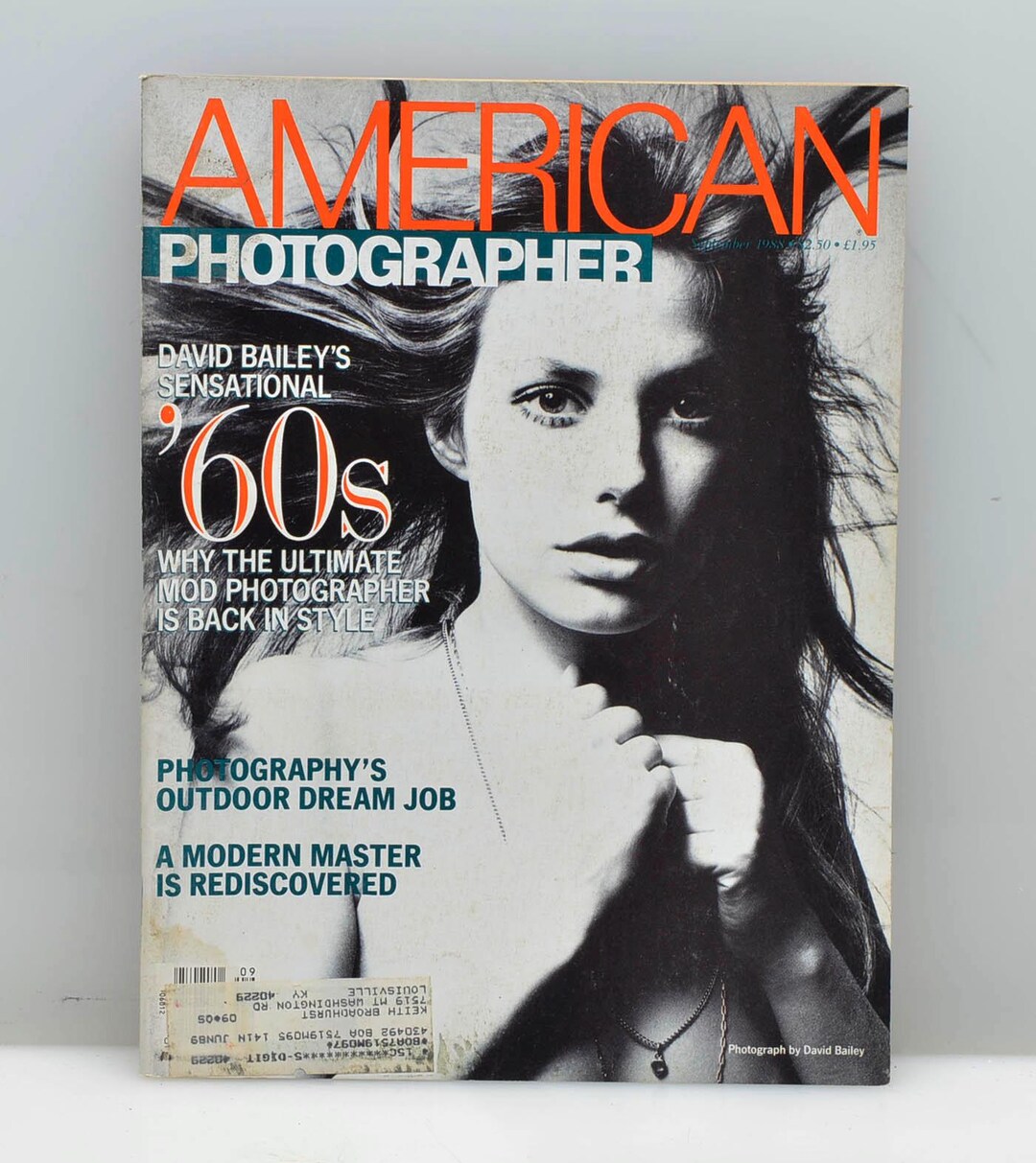 American Photographer September 1988, David Bailey 60's Mod Fashion ...