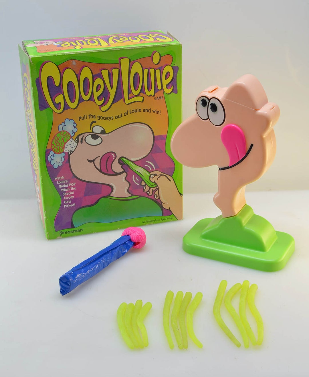 Vintage 1995 Gooey Louie Toy, Drinking Game, Party Game, Brains, Snot ...