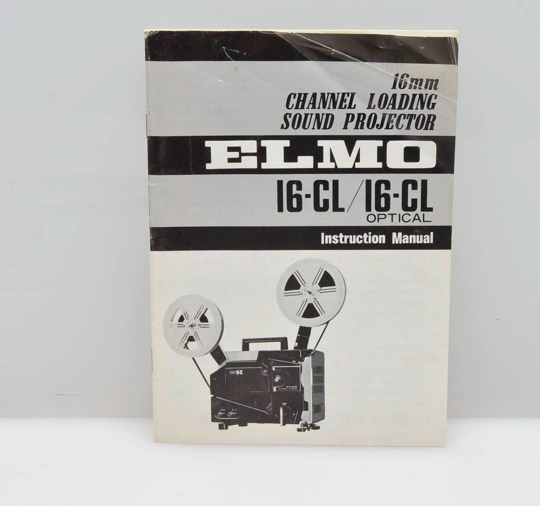 Original Elmo 16-CL 16mm Film Projector Owner Instruction Manual, 25 ...