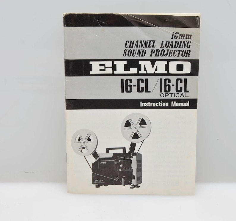 Original Elmo 16-CL 16mm Film Projector Owner Instruction Manual, 25 ...