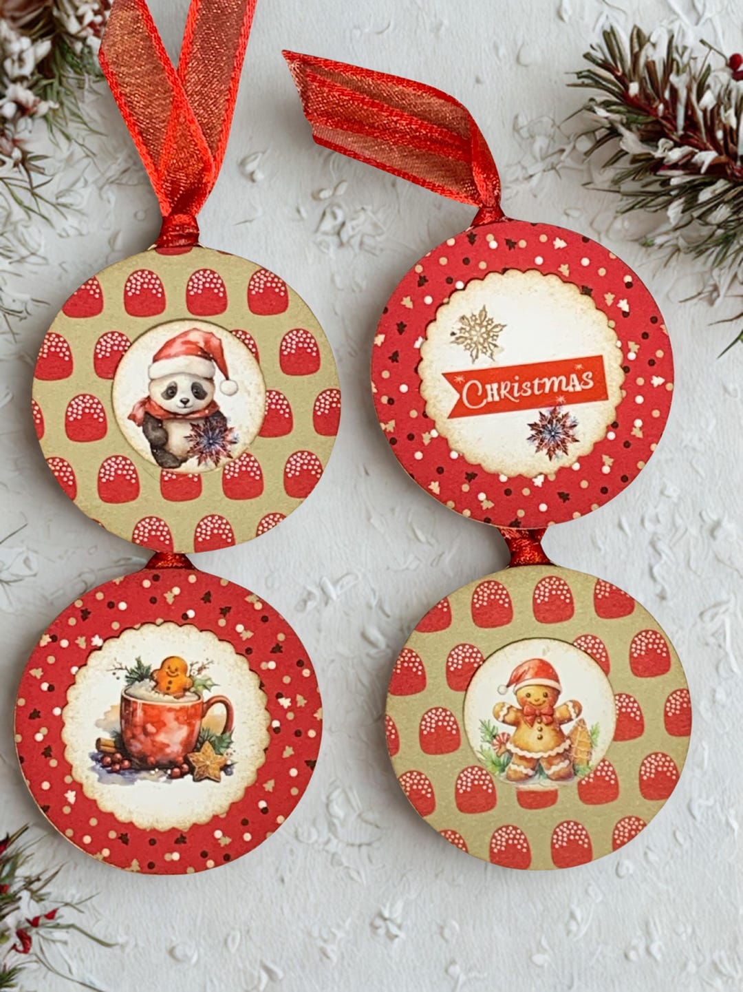Decorative Christmas Paper Clips: Charming Characters - Etsy