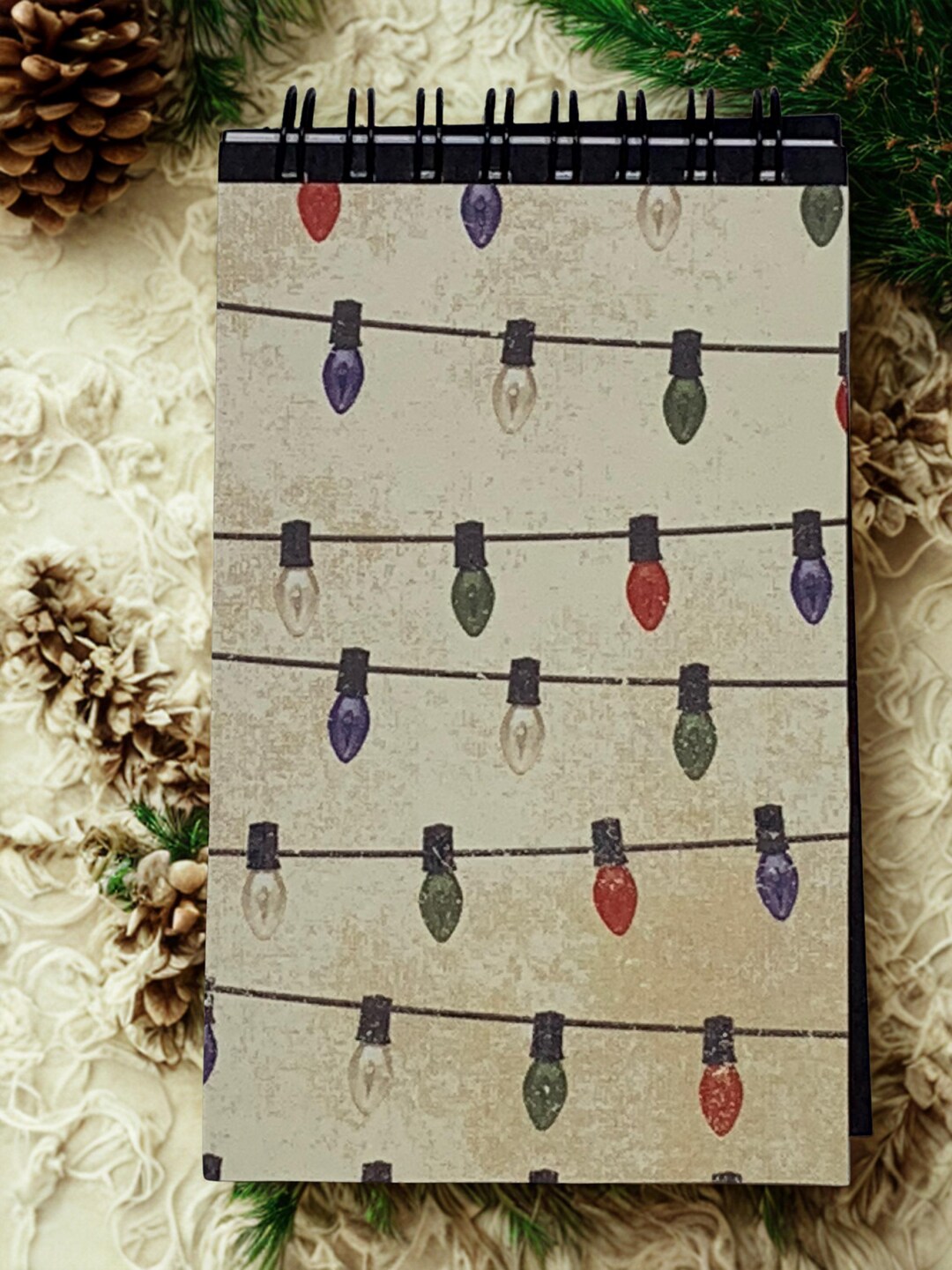 Spiral Bound Christmas-themed Covered Notebook - Etsy