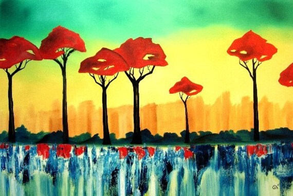 Color Wheel Landscape Drawings