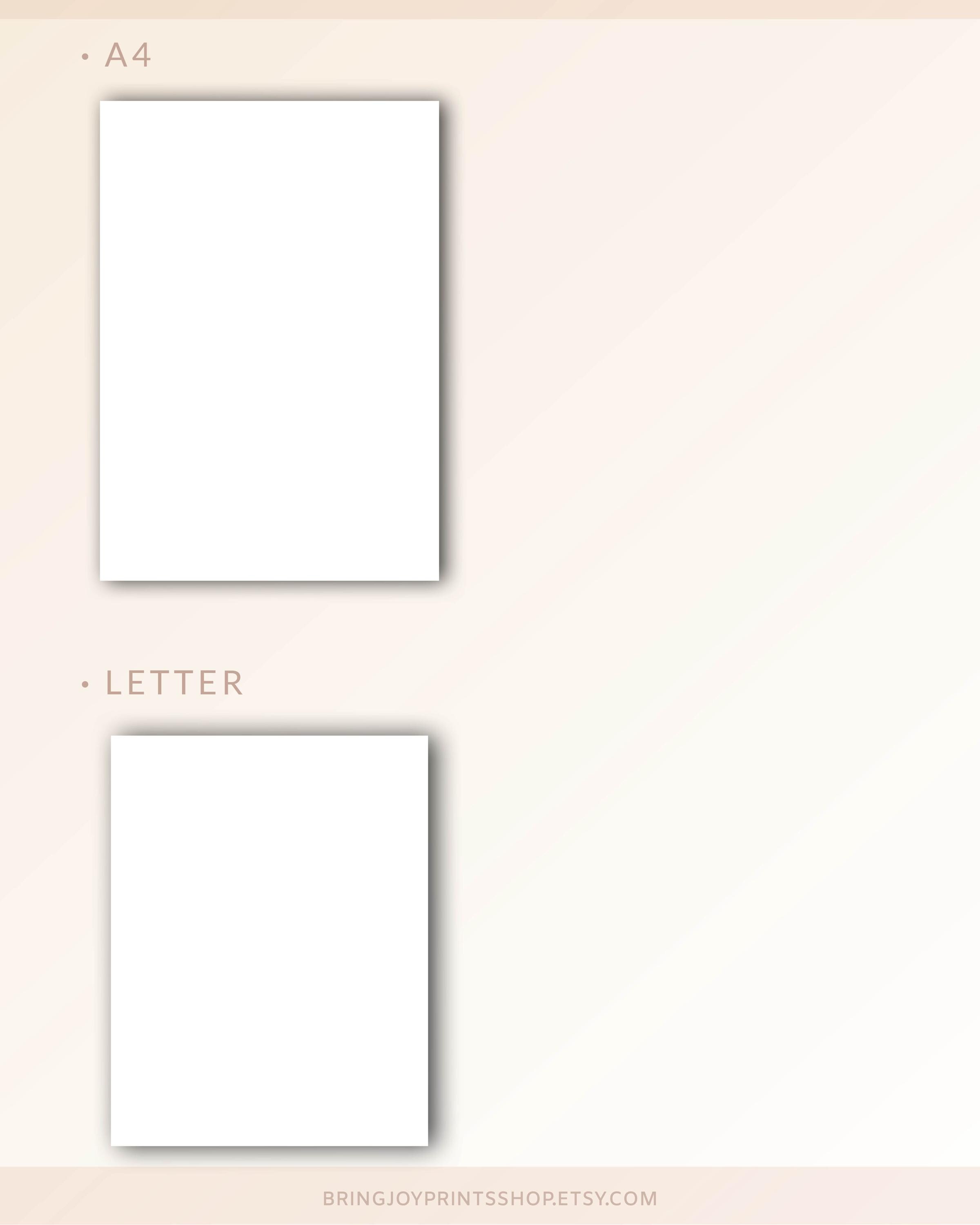 2026 Family Monthly Calendar Printable | A4 Letter Planner (digital ...