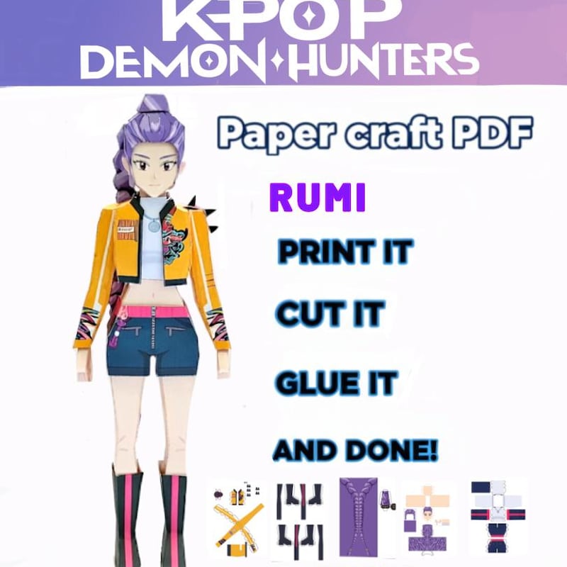 Rumi Paper Dolls - Etsy