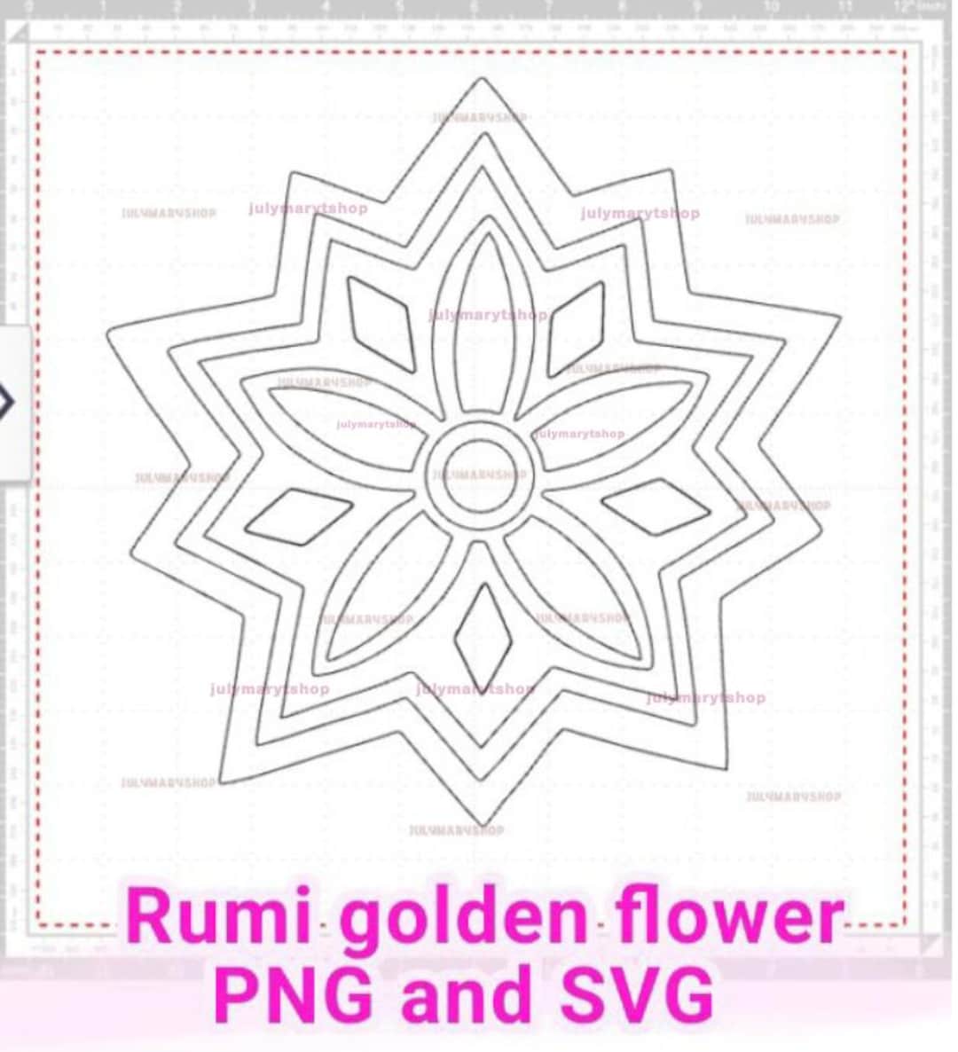 Kpop Demon Hunters Rumi Costume Golden Flower SVG File - Etsy