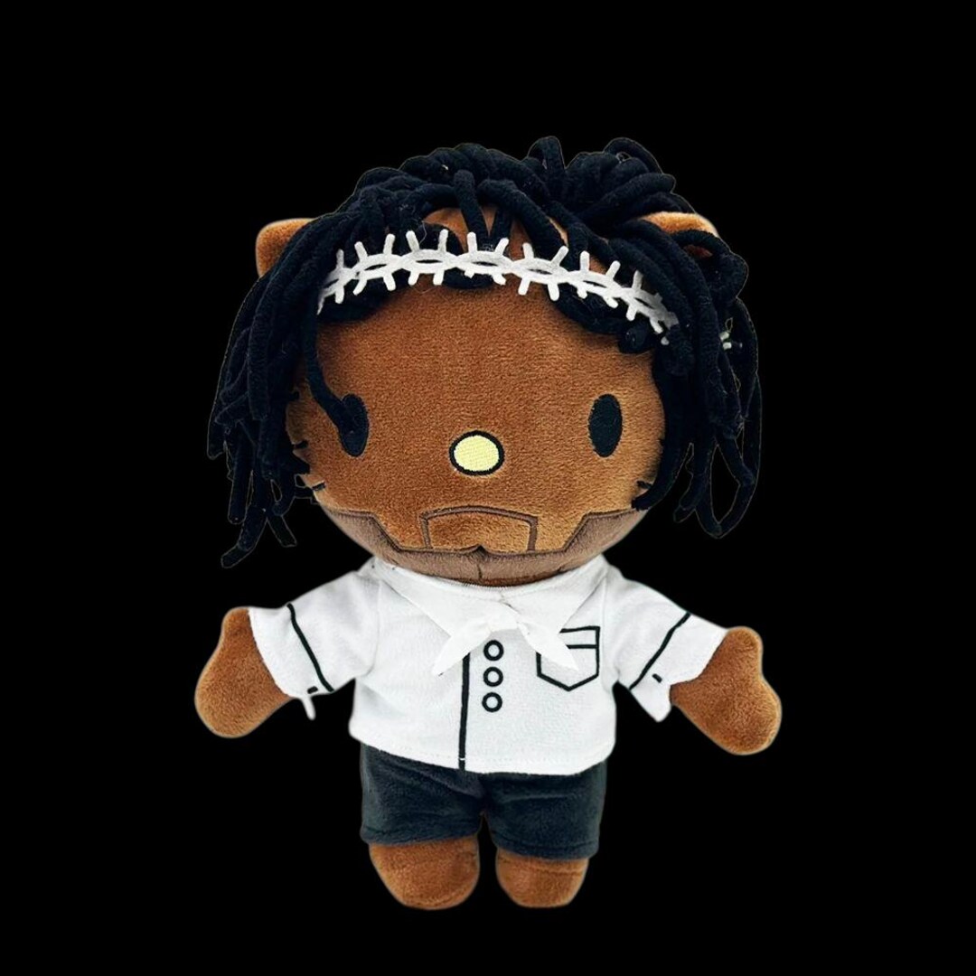 Kendrick Lamar Hello Kitty Plushie – Handmade Rap Plush W/ Thorn Crown ...