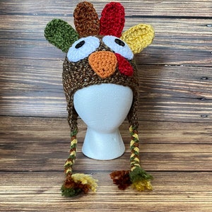 TURKEY Hat Thanksgiving Turkey Trot Hat sizes Preemie-adult - Etsy