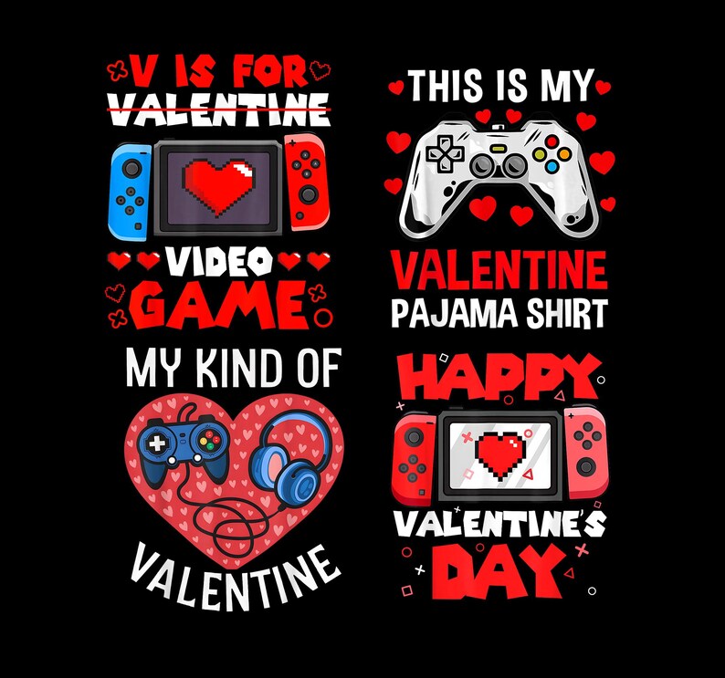 Retro Gamer Valentine PNG, Video Game Sublimation Design, Heart Gaming ...