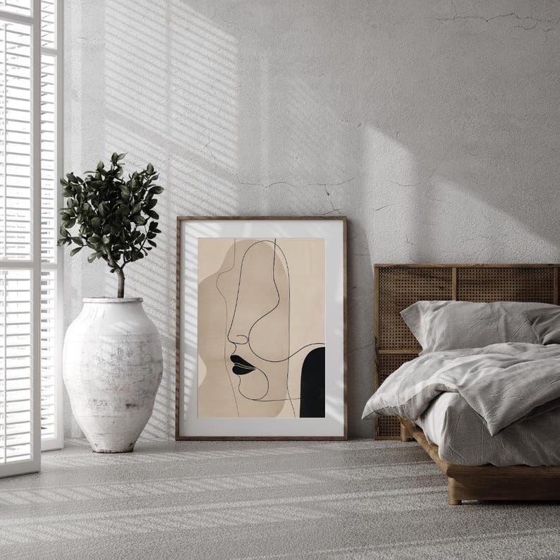 Abstract Textured Wall Art Print | Modern Minimalist Neutral Poster ...