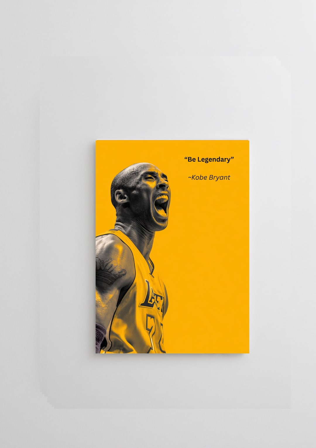 Kobe Bryant Inspired Digital Download – Printable Basketball Wall Art ...
