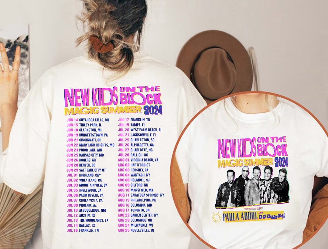 New Kids on the Block the Magic Summer Tour 2024 Shirt New - Etsy