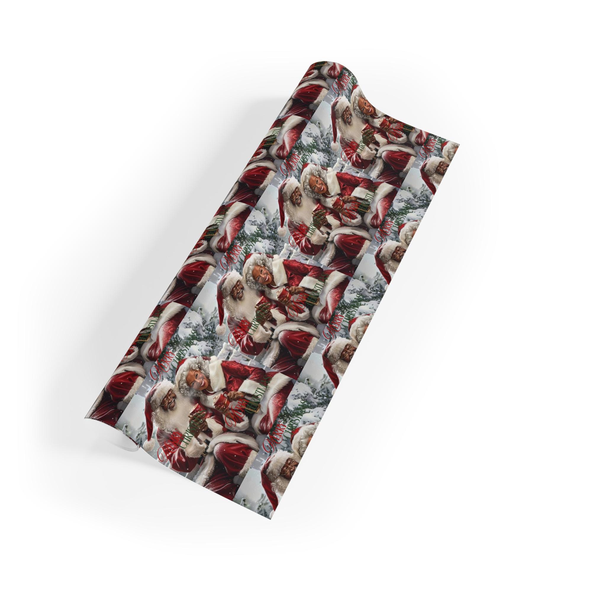 Festive Gift Wrapping Paper Roll, Holiday Wrapping Paper, Christmas ...