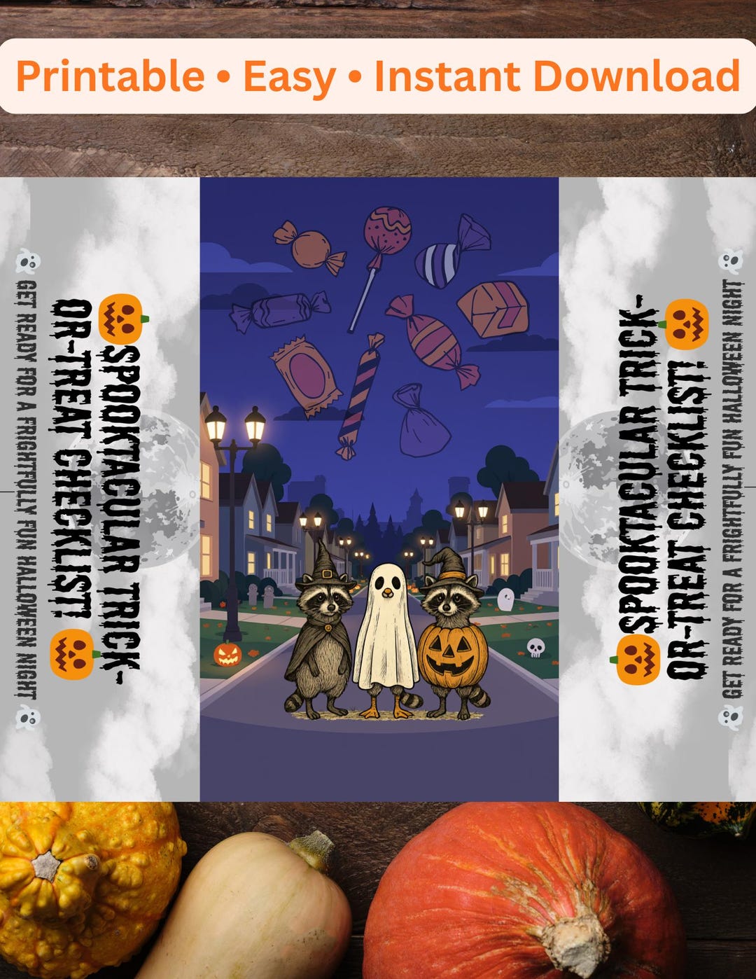 Halloween Trick-or-treat Checklist | Fun Kid's Planner (PDF ...