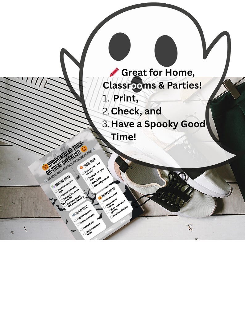 Halloween Trick-or-treat Checklist | Fun Kid's Planner (PDF ...