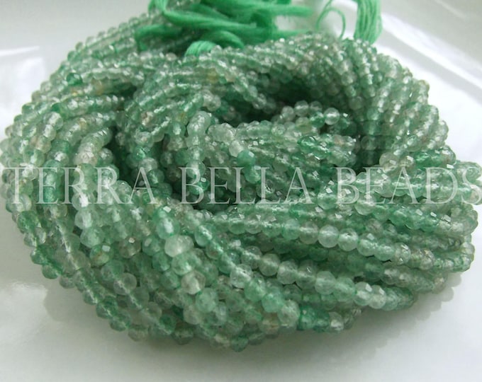 12.5 Strand Shaded Green AVENTURINE QUARTZ Faceted Gem - Etsy